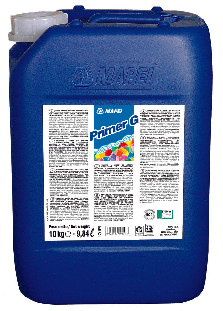 Mapei - Primer G 10kg — Pudlo South Africa