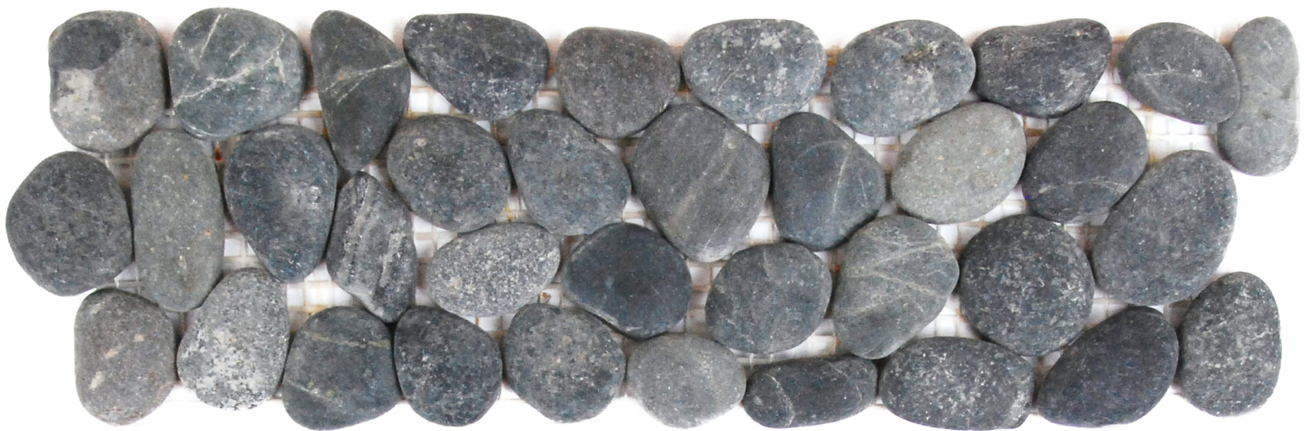 DJ - Medan Charcoal Pebble Border Mosaic — Pudlo South Africa