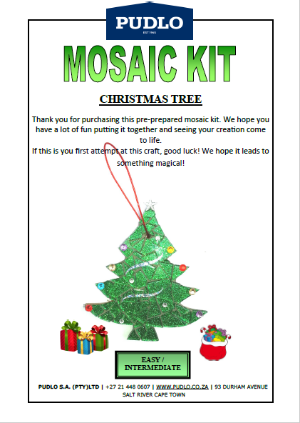 MK - Christmas Tree Mosaic Kit — Pudlo South Africa