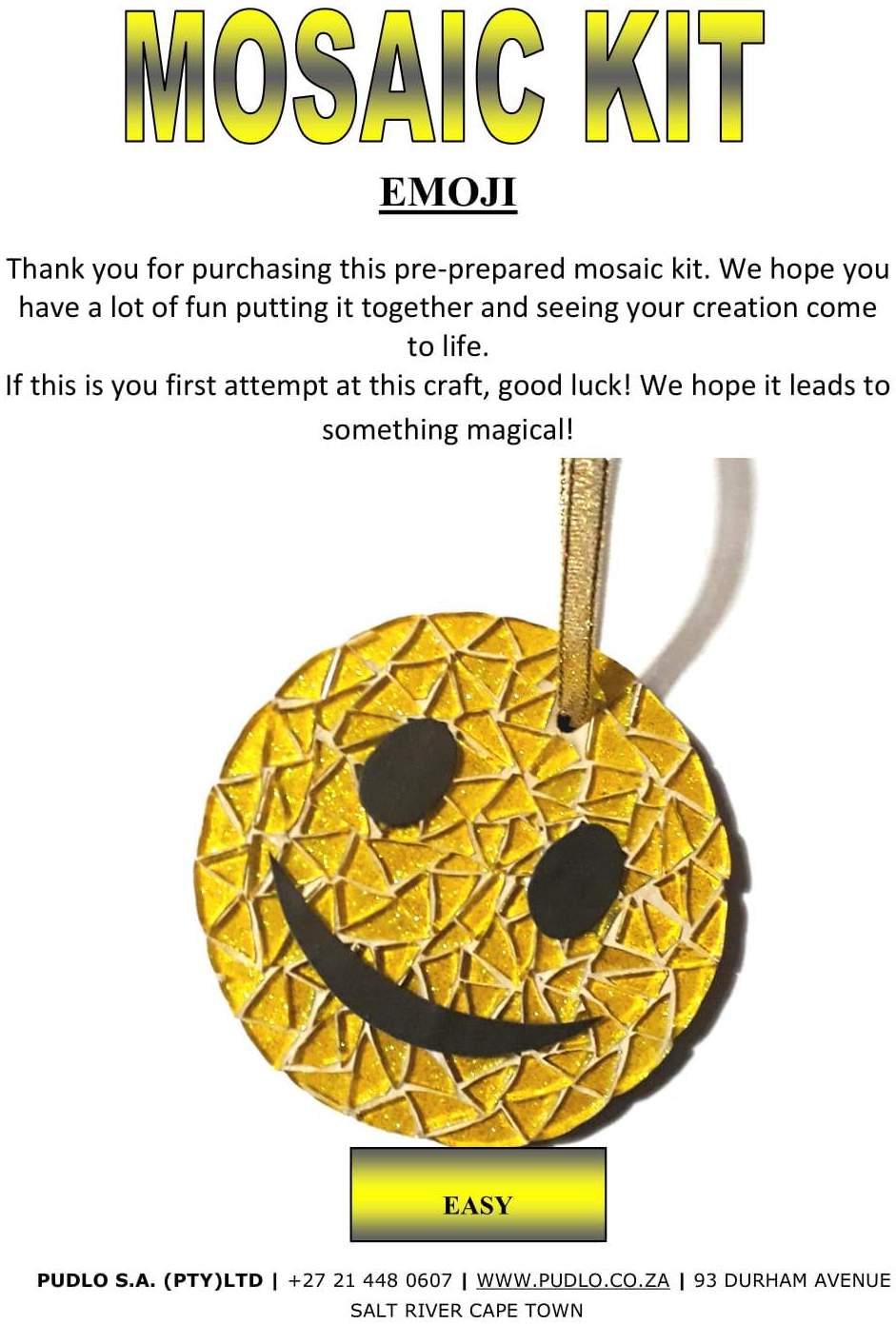 MK - Smiley Emoji Mosaic Kit — Pudlo South Africa