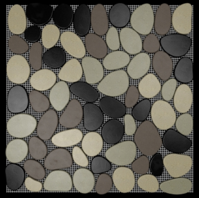 KW - Charcoal Pebble Mosaic 300mm — Pudlo South Africa